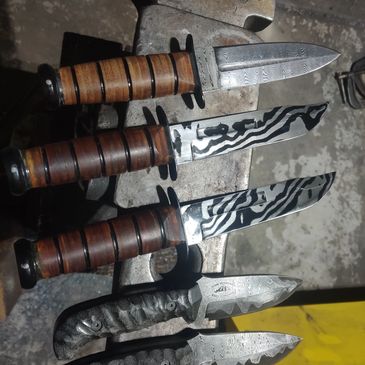 Lone Mountain Knife Co - Damascus Knives, Forged Knives