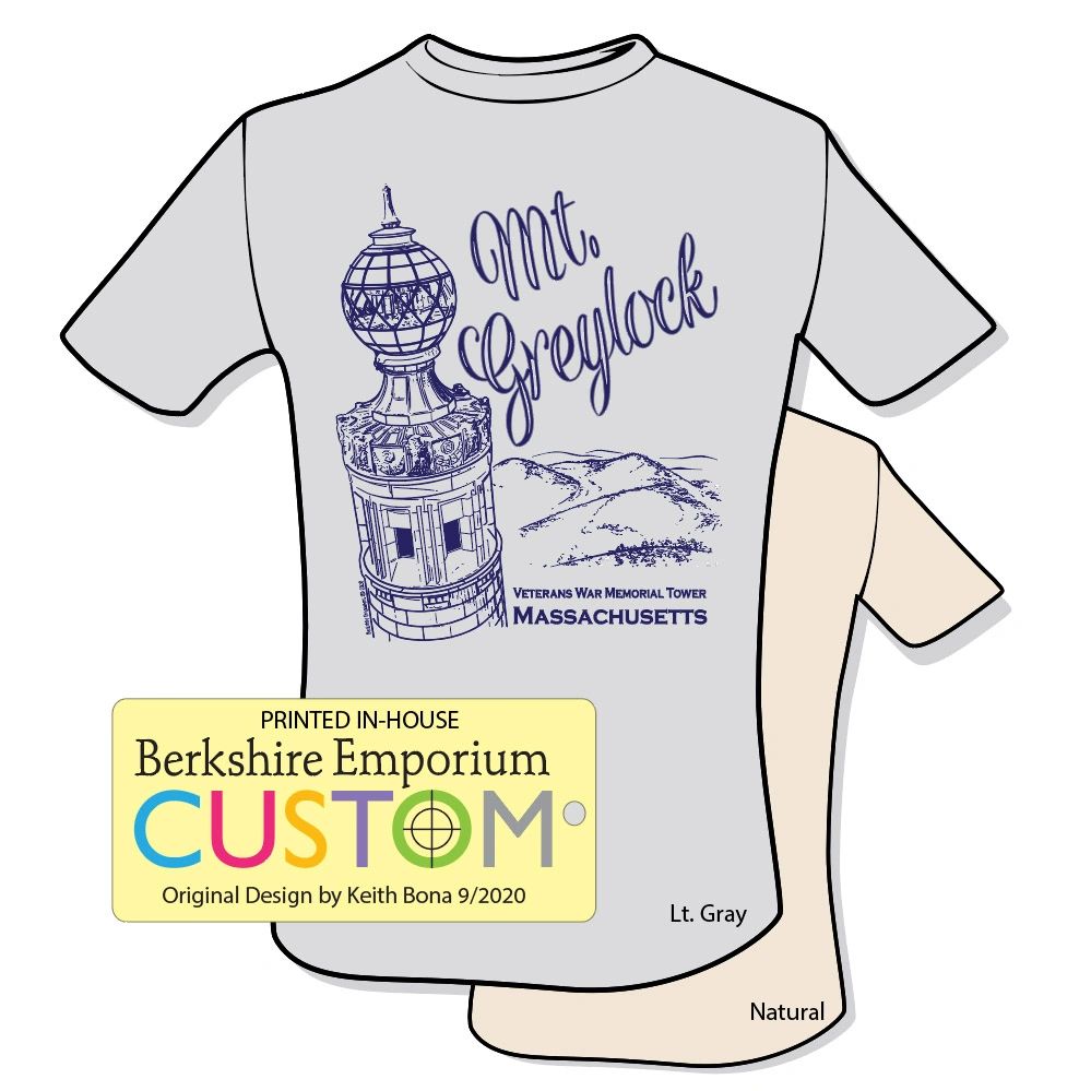 Mt. Greylock Tower design (t-shirt, crew, or hood)