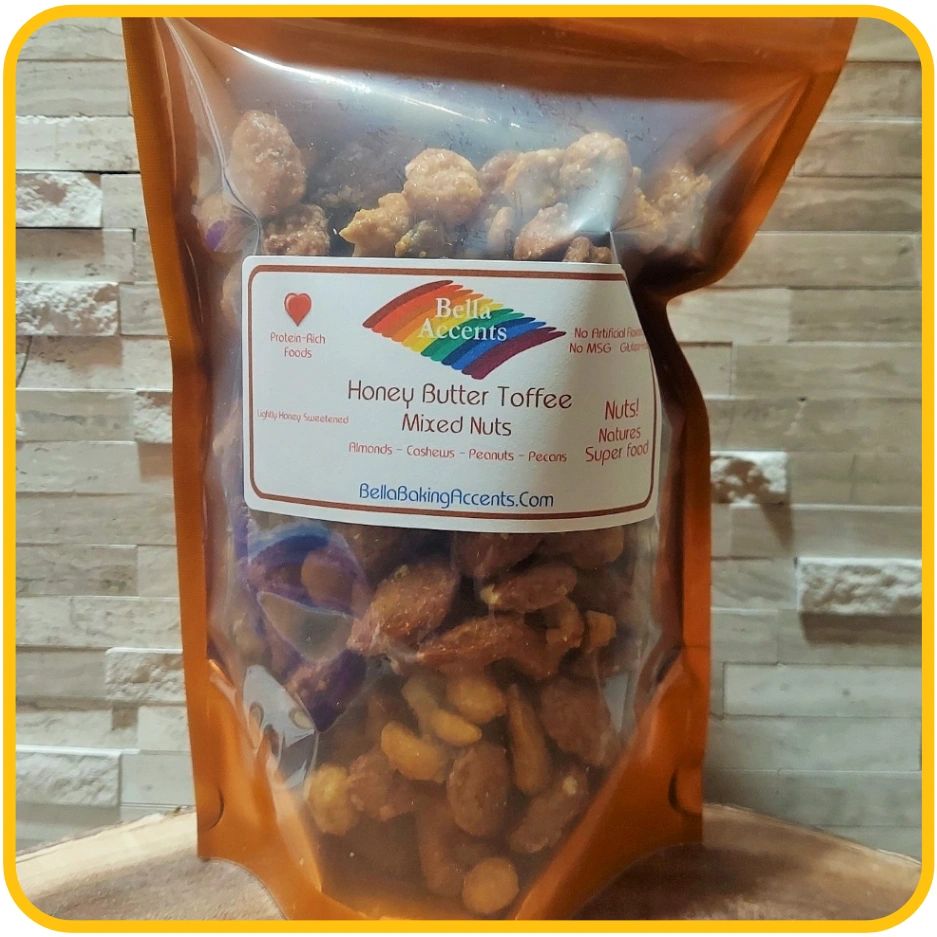 Honey Butter Toffee Mixed Nuts - All-Natural Nuts