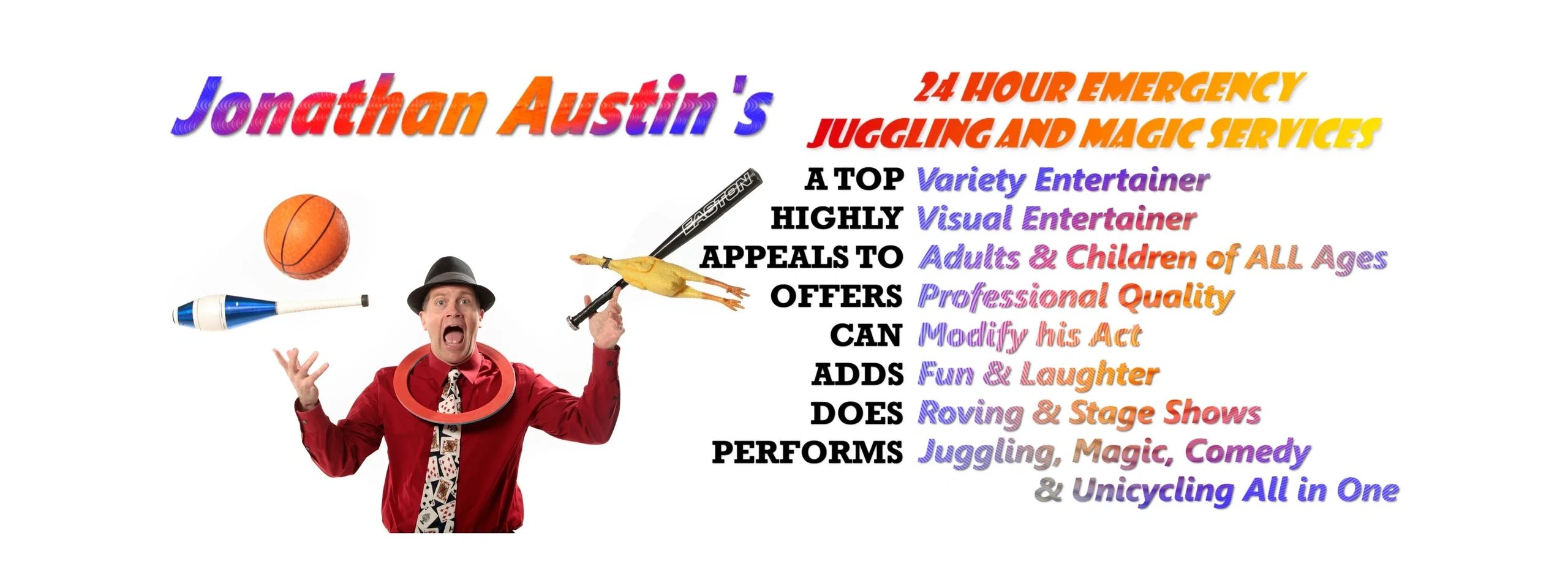 Jonathan Austin's 24 hour Emergency Juggling and Magic Services - Party ...