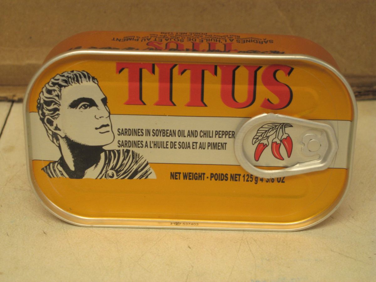 Hot Titus Sardines in Vegetable Oil