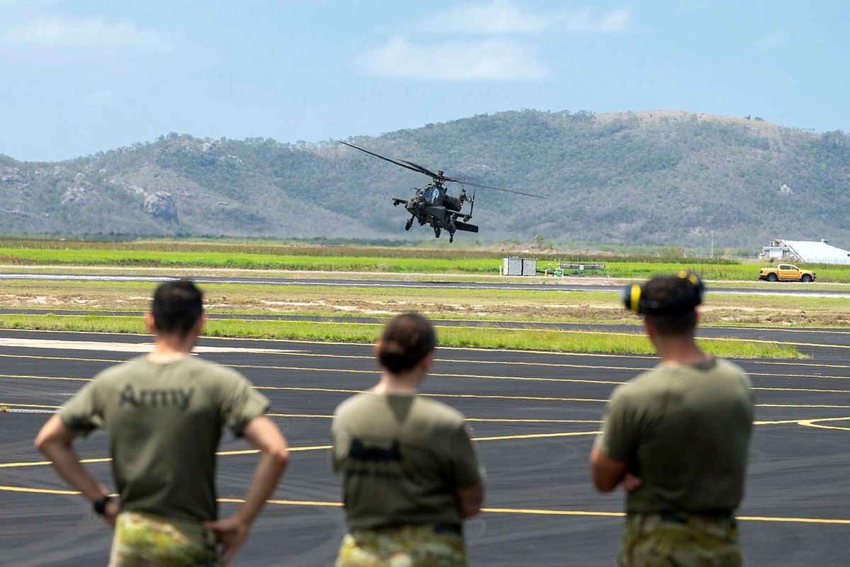 Army's new attack helicopters take to the skies in Townsville