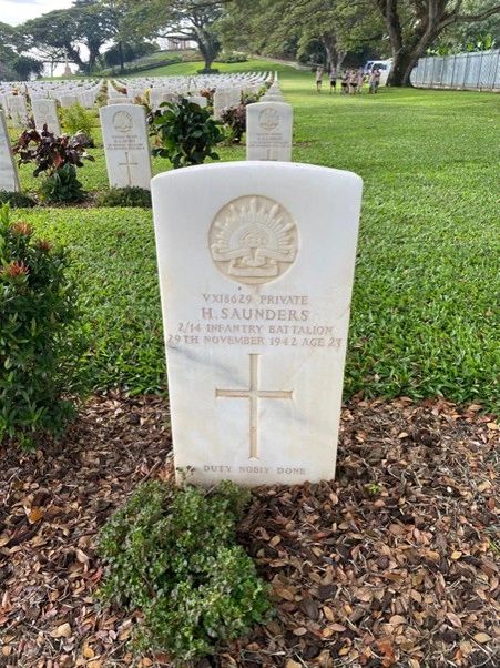 Remembering Reg Saunders brother Harry