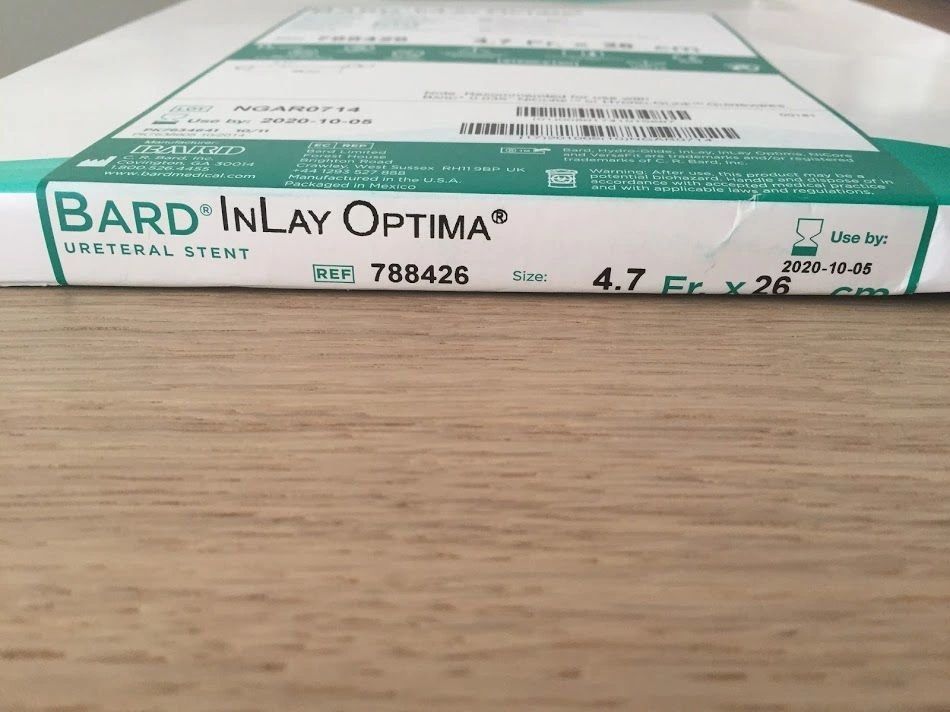 CATETER STENT URETRAL INLAY OPTIMA CON GUIA HYDROGLIDE (KIT), 4.7 FR. X ...