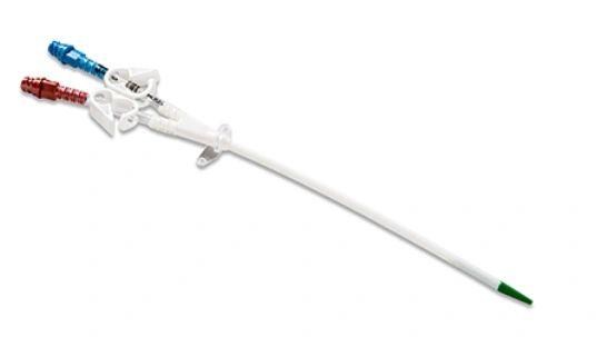 CATETER PARA HEMODIALISIS MAHURKAR (KIT) CON EXTENSIONES CURVAS 3 VIAS ...