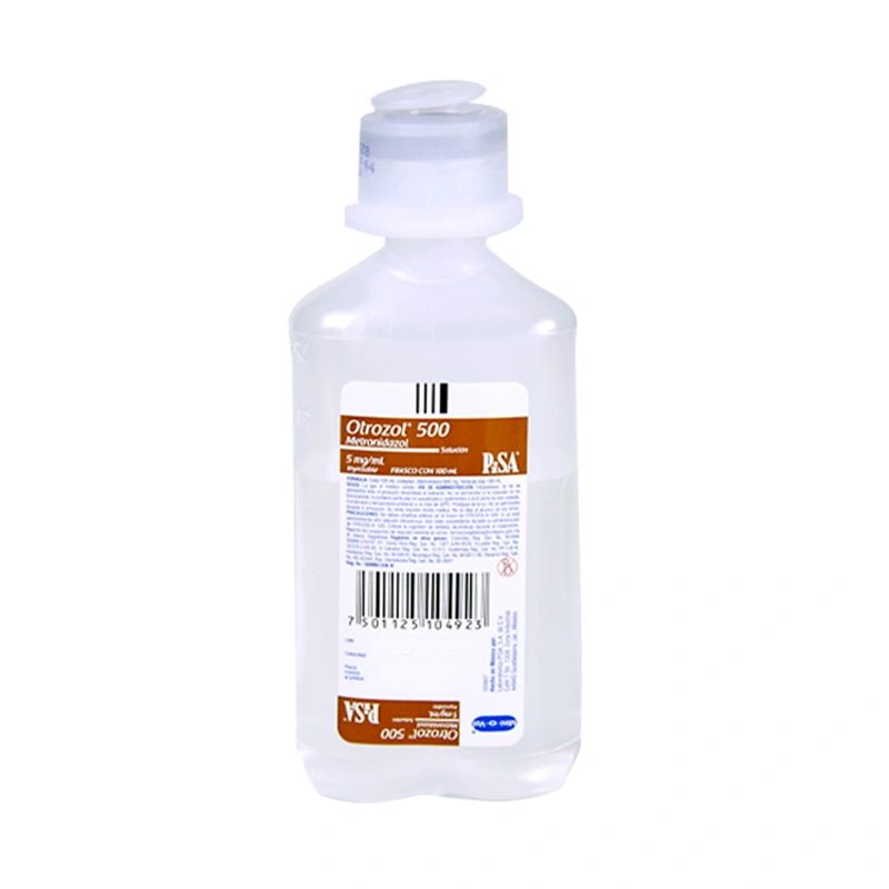 METRONIDAZOL (OTROZOL) SOLUCION INYECTABLE 500MG/ 100ML MARCA PISA