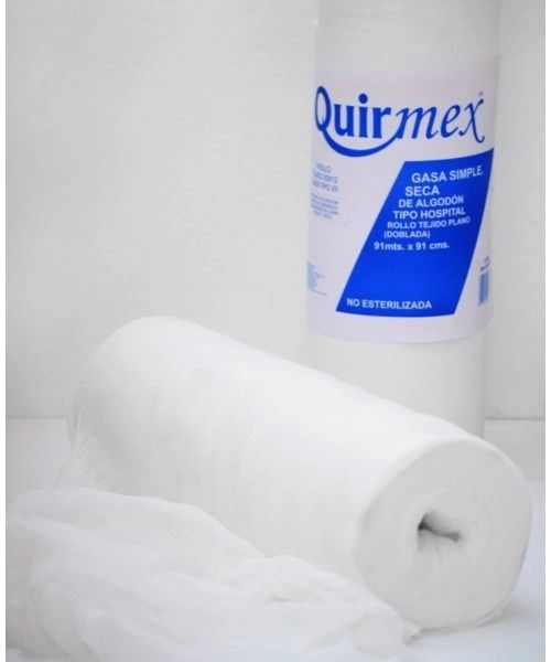 ROLLO DE GASA, TIPO HOSPITAL.TEJIDO PLANO (DOBLADA)91.44 X 91CM MARCA ...