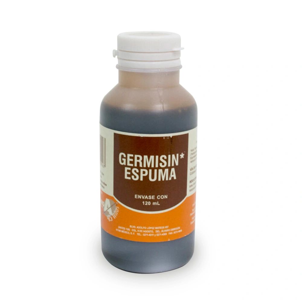 GERMISIN-PLUS SOLUCION 120 ML YODOPOVIDONA EQUIVALENTE A 1.1% DE YODO ...