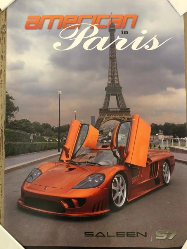 Saleen American in Paris Twin Turbo Supercar Poster