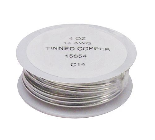 Wire Pre-Tinned Copper 14GA 4OZ Spool (20FT) 7534