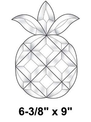 Exquisite Bevel Cluster Pineapple 6-3/8x9 EC125