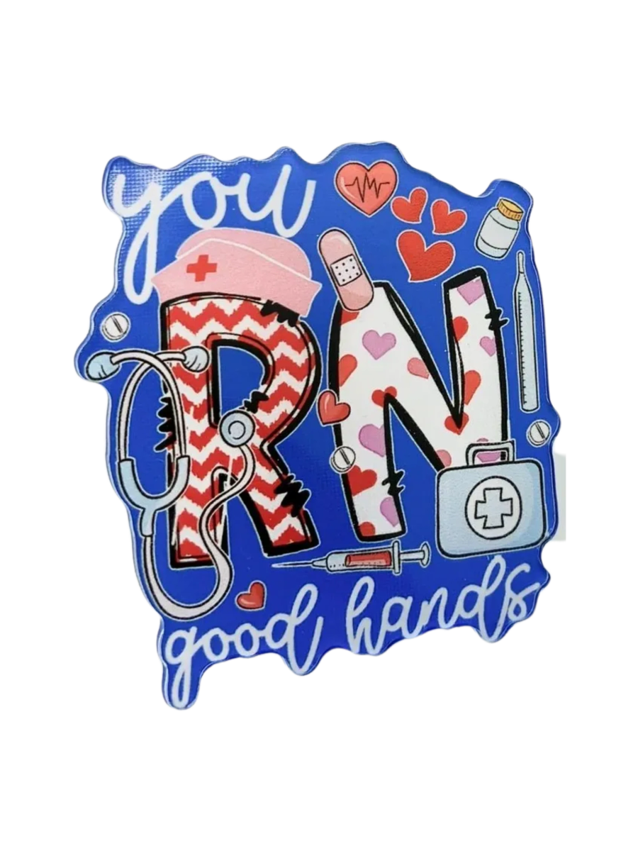 Royal Blue - You RN Good Hands Badge