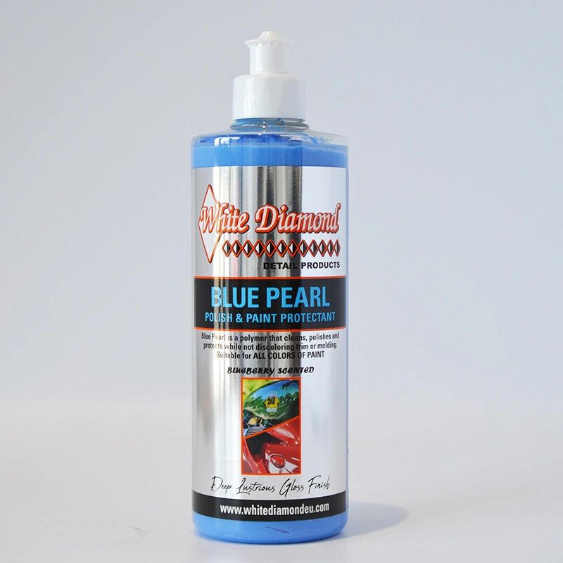 White Diamond Blue Pearl Polish