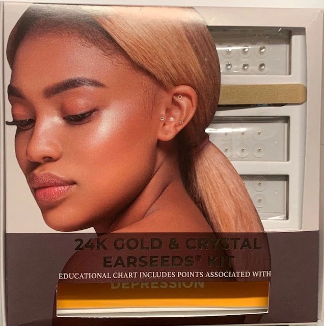 Depression 24K Gold & Crystal Acupressure Ear Kit