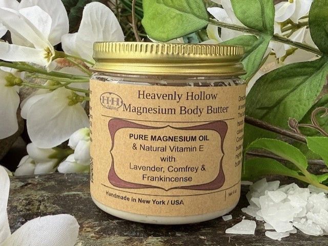 Magnesium Whipped Body Butter, Organic Magnesium Lotion for Restful ...