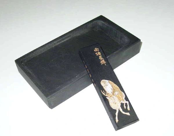 Ink Stone -Natural Silver Line Suzuri, rectangular Artist Grade