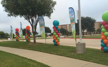 Swirl Columns | Texas Balloon Arches