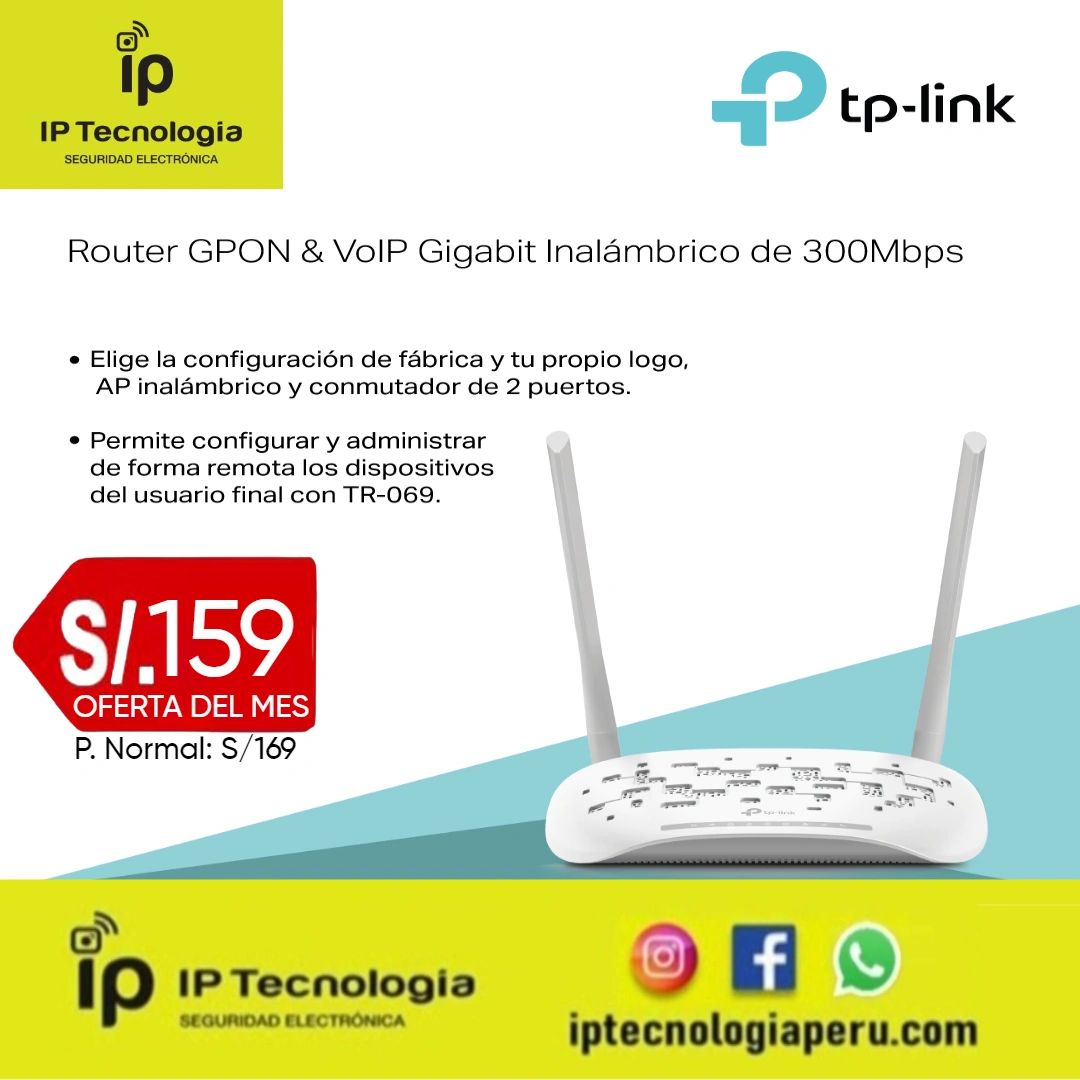 ROUTER TP LINK FIBRA OPTICA