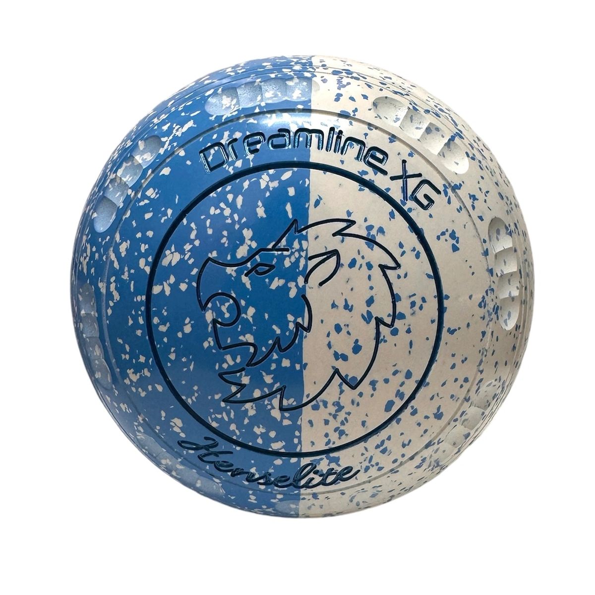 Henselite Dreamline XG Celeste Duo Size 2 Heavy Gripped, White/Sky Blue ...