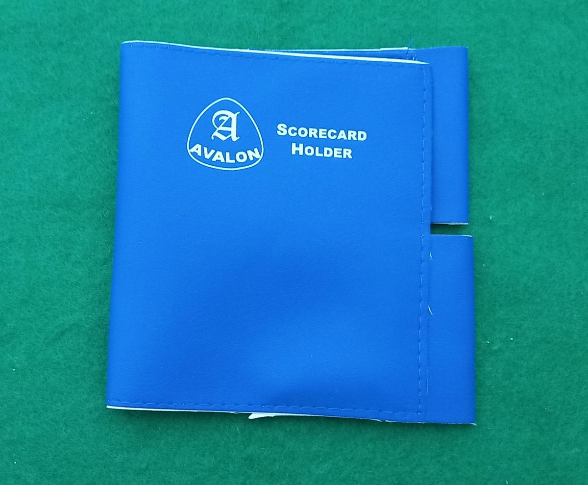 AVALON Soft FOLD OVER Scorecard Holder ROYAL