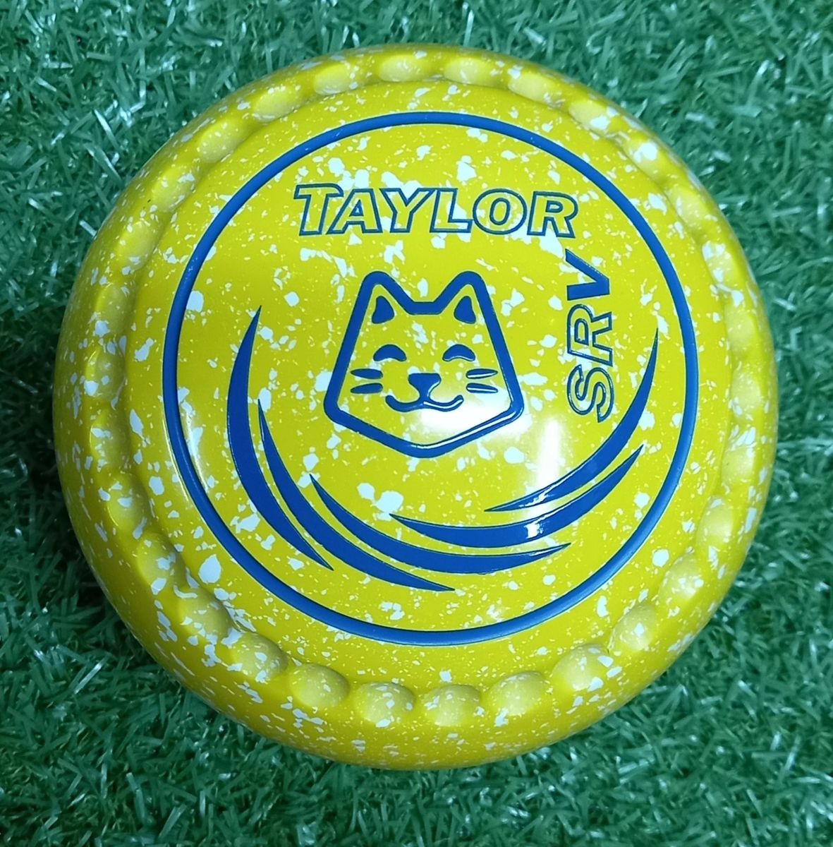 TAYLOR SRV SIZE 1 HALF PIPE GRIPPED YELLOW WHITE CAT FACE LOGO WB 33