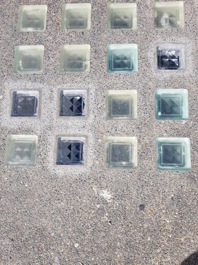 Pavement Lighting glass lens units