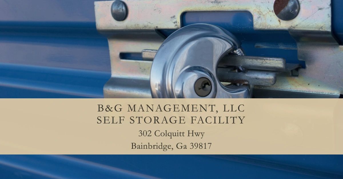 B&G Management, LLC Self Storage Facility Bainbridge, Ga