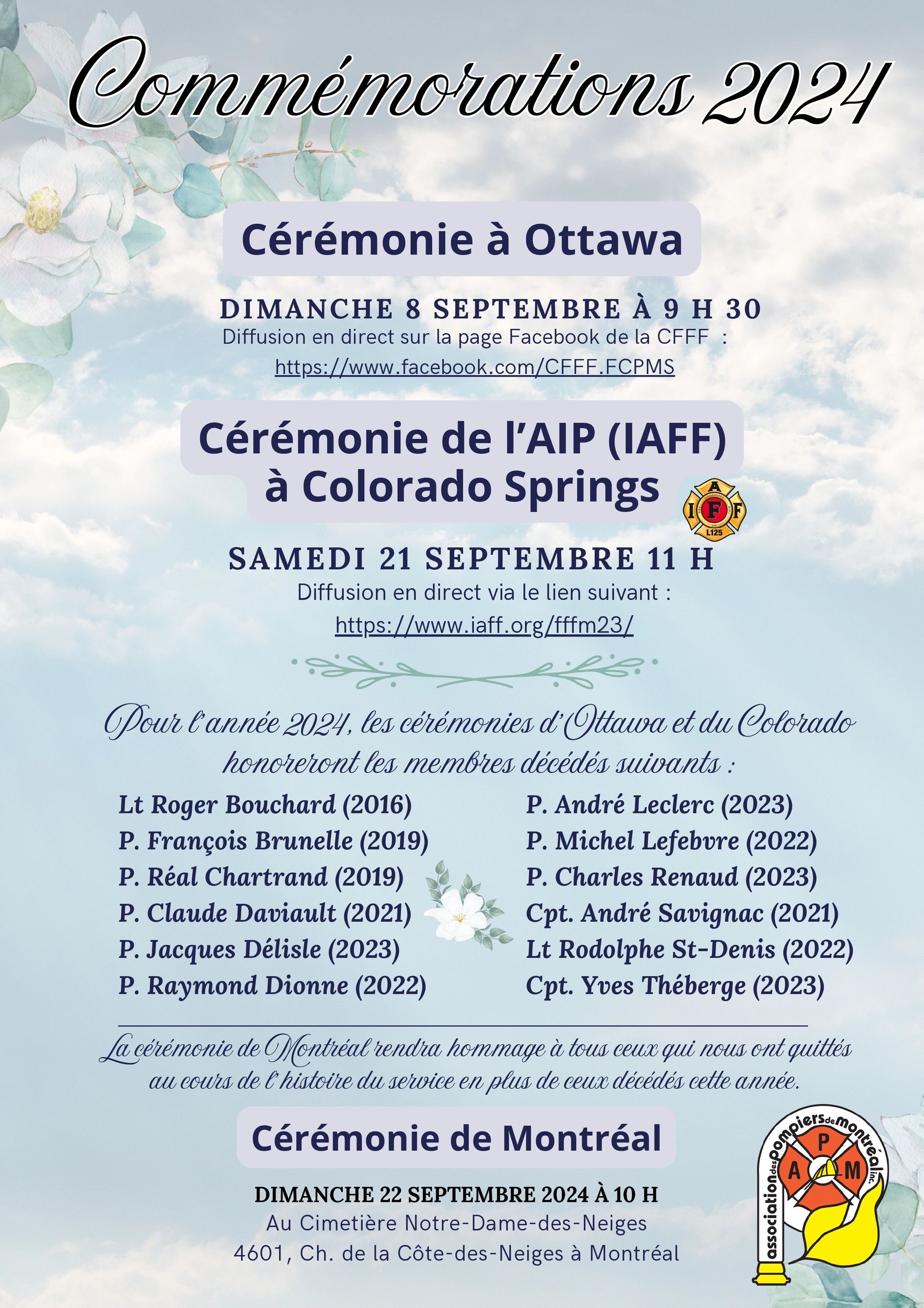 Commémoration à Ottawa 2024.