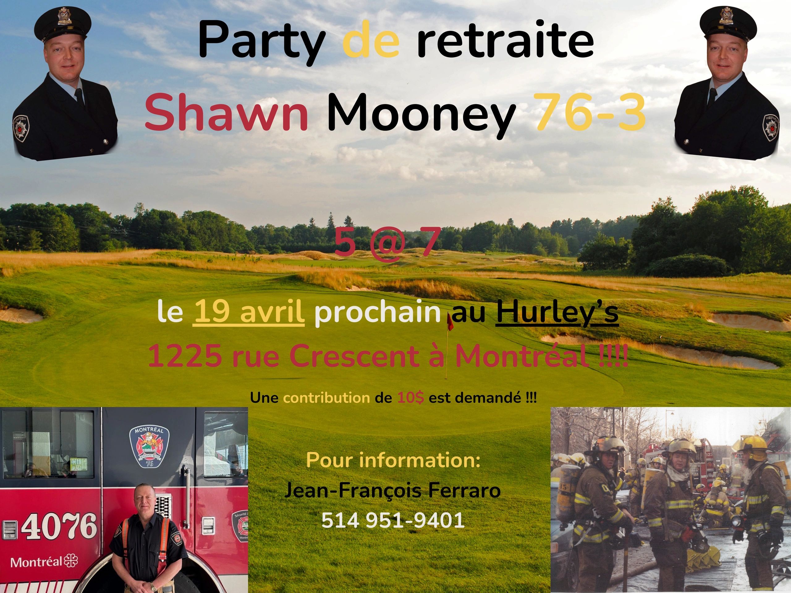 Départ à La Retraite Du Pompier Shawn Mooney 76 3