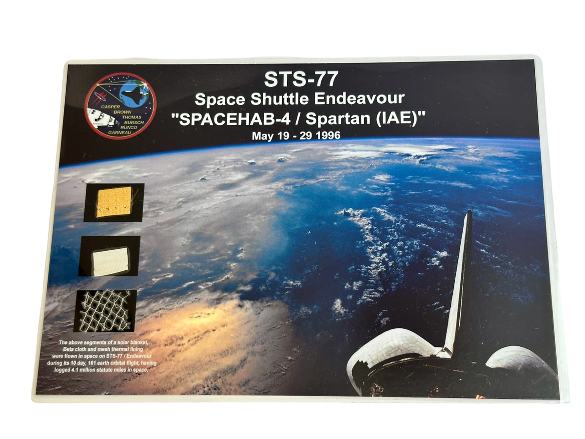 Space Shuttle Endeavour STS-77 Relic Card