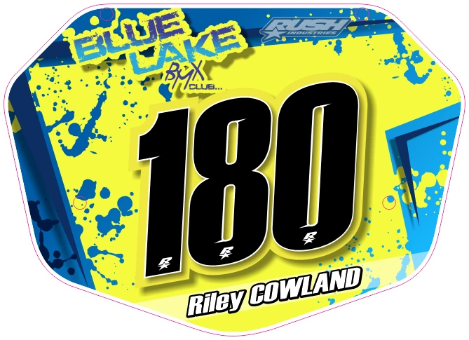 Blue Lake BMX Club Number Plates & Decals