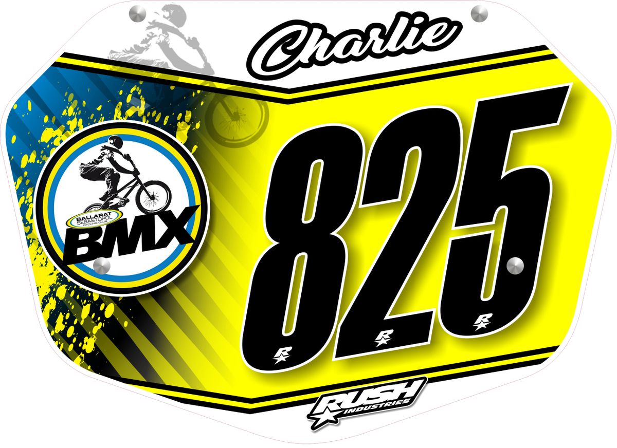 Ballarat BMX Club Number Plates & Decals
