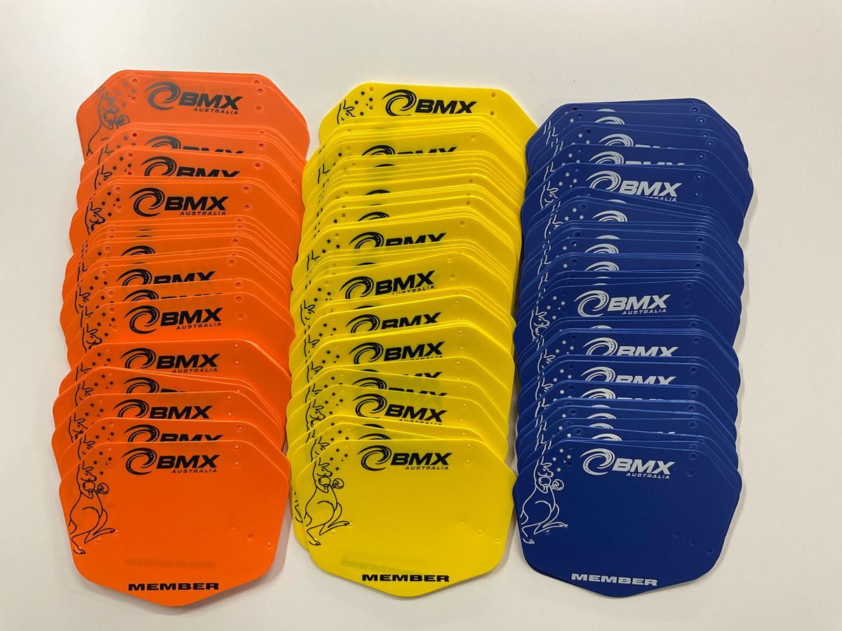 NOS “Member” BMX Race Plate