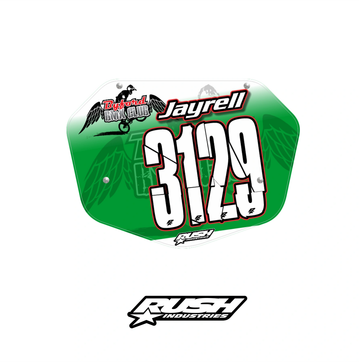 Byford BMX Club Number Plates & Decals
