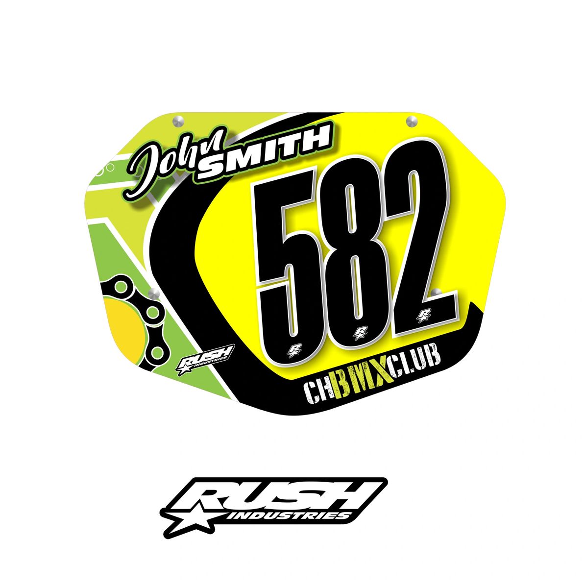 Central Highlands BMX Club Number Plates & Decals