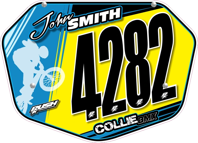 Collie BMX Club Number Plates & Decals