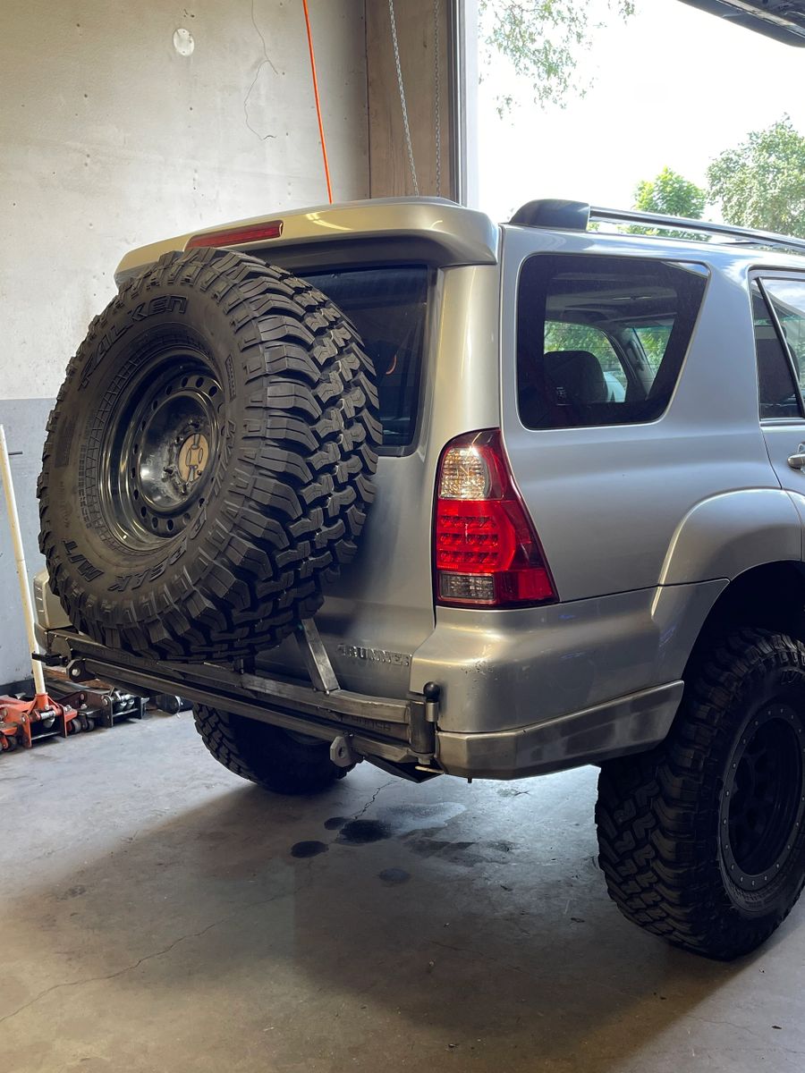 4th Gen 4Runner Single Swingout Steel ***Plated*** Rear Bumper