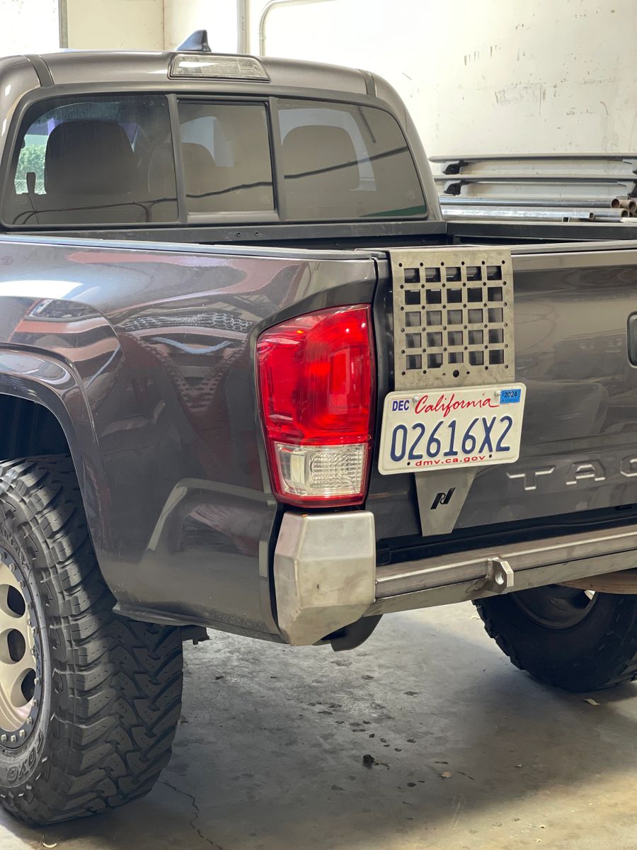 3rd Gen Tacoma License Plate Relocation Molle Panel