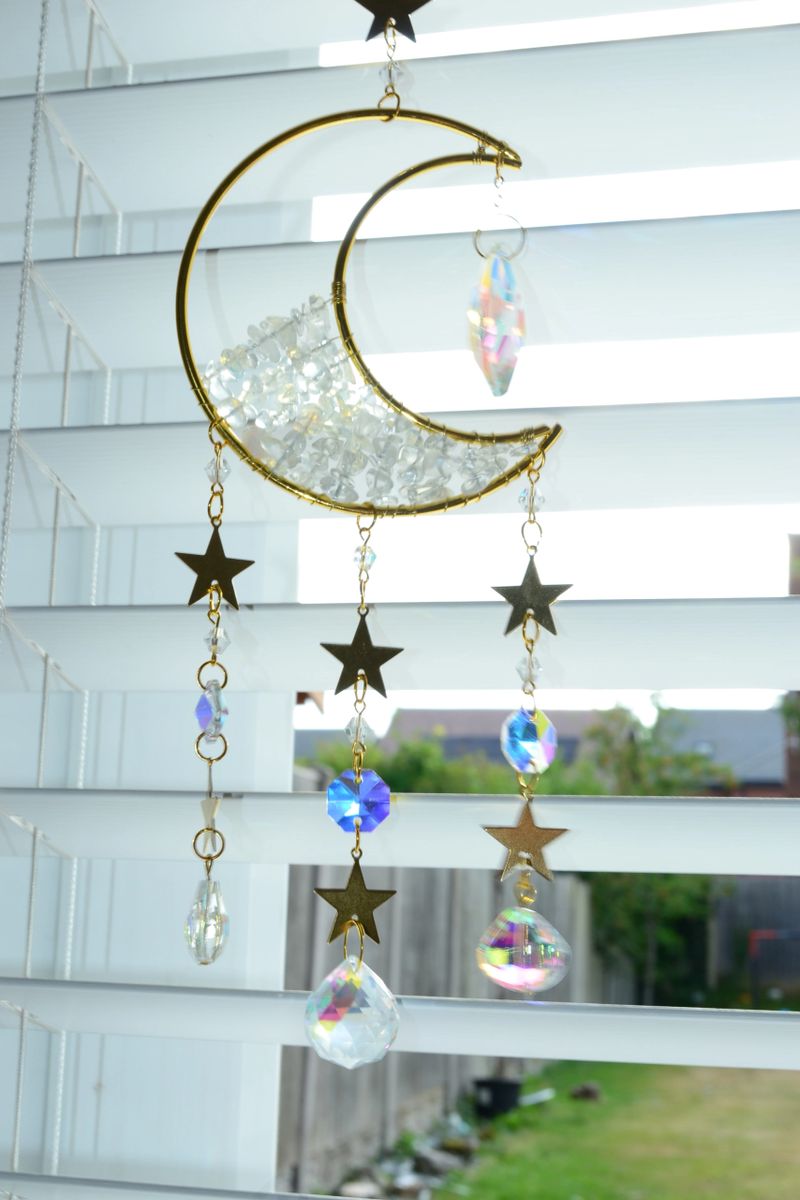 Suncatcher - Moon & Crystals