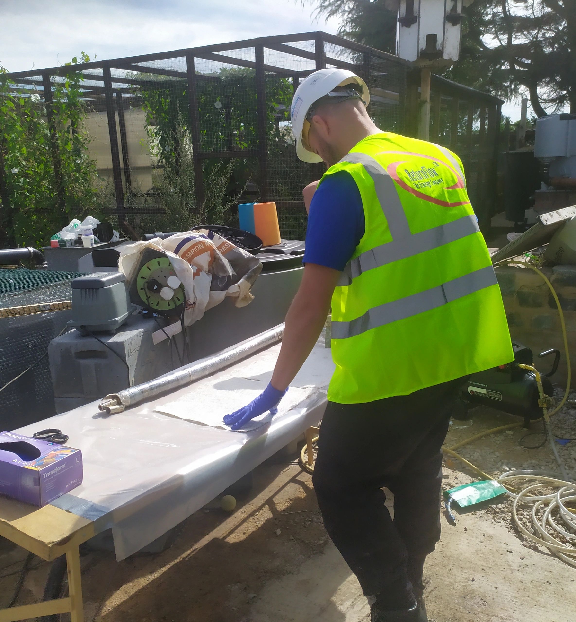 Patch Lining Installation for Drain Repair