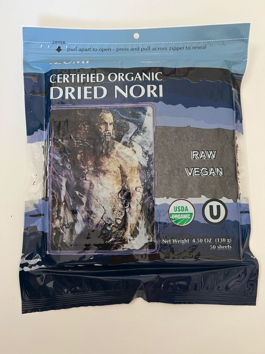 Izumi Brand Raw/Dried “Unroasted” Organic Nori Sheets (single case ...