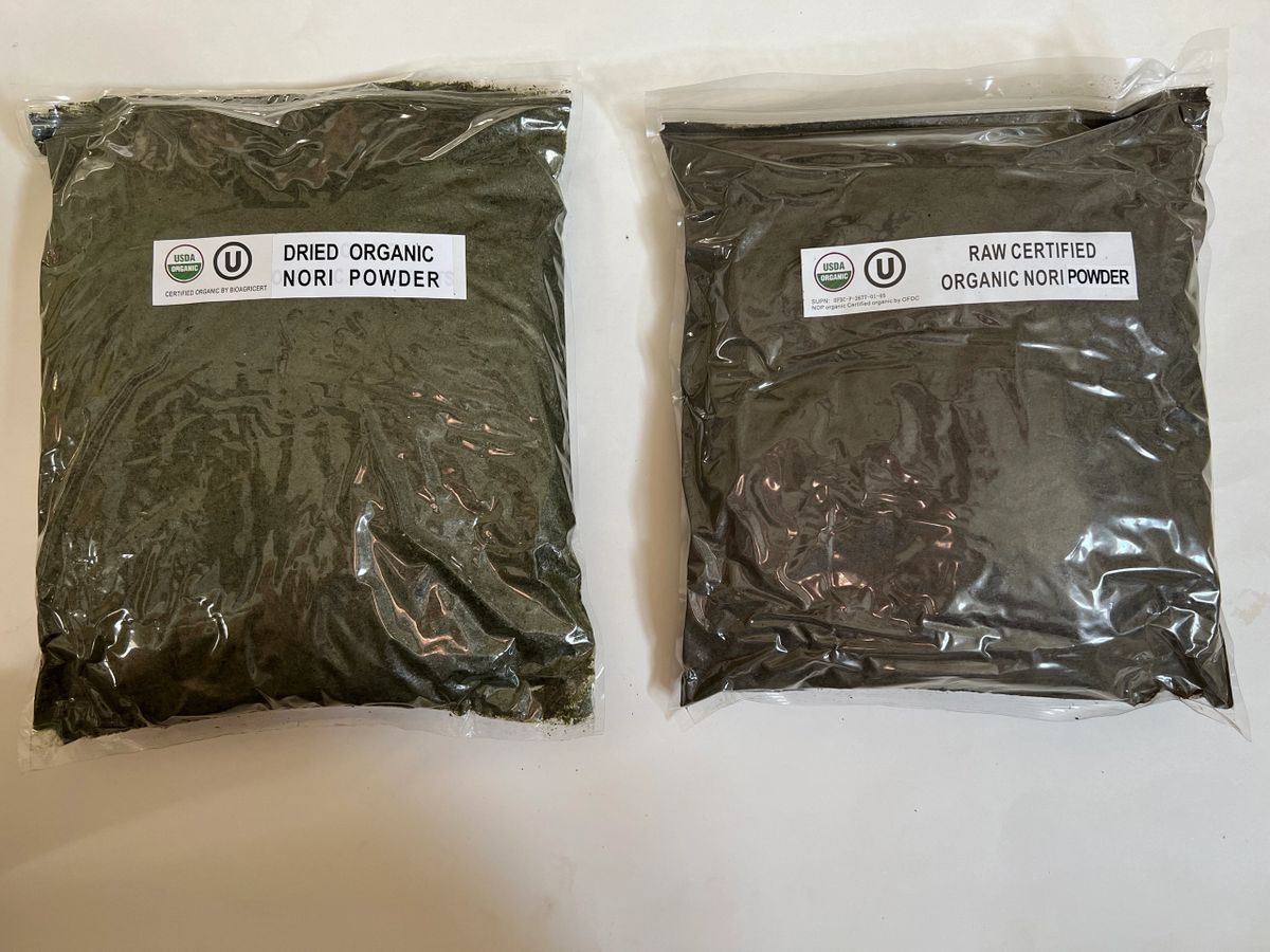 Raw/Dried Flakes, Raw/Dried Powder and Roasted Nori Powder. Contact us ...