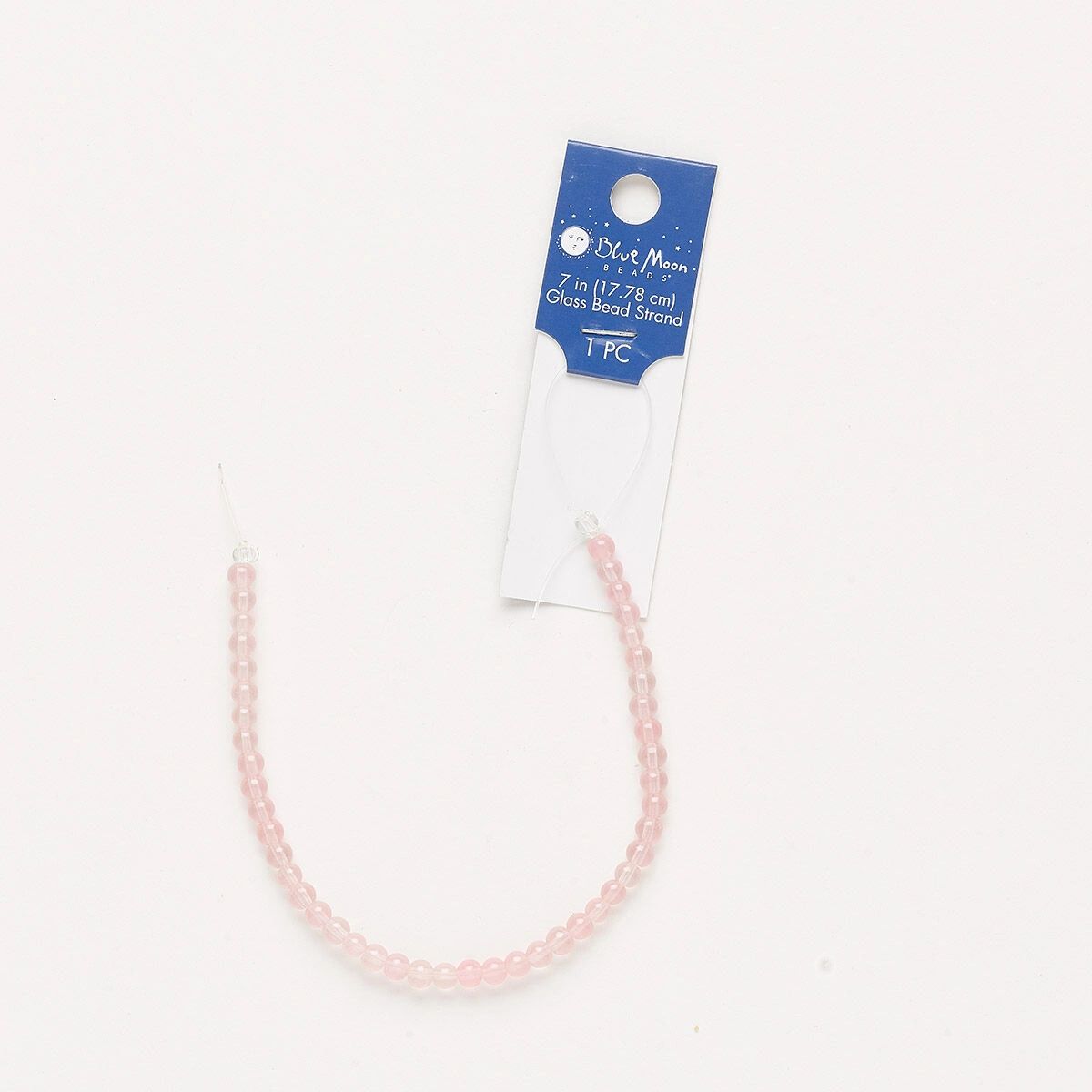 Bead, glass, translucent pink, 4-5mm uneven round. Sold per 7-inch strand.