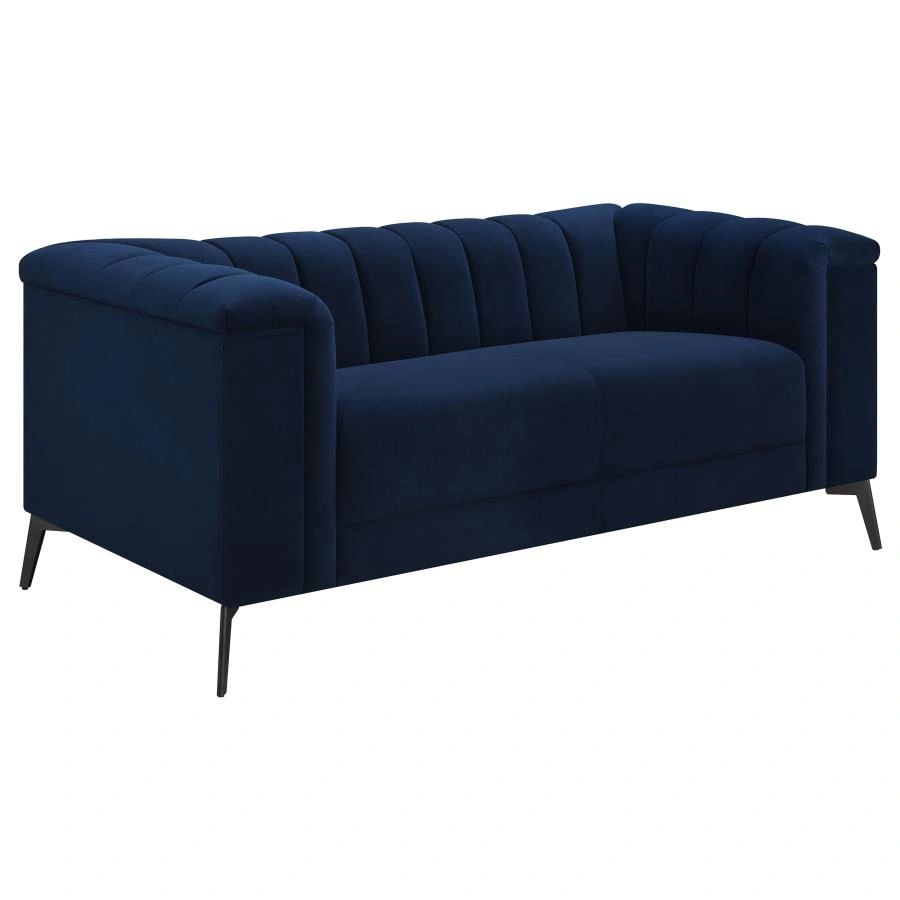 Chateu 2 Loveseat Only- Navy blue