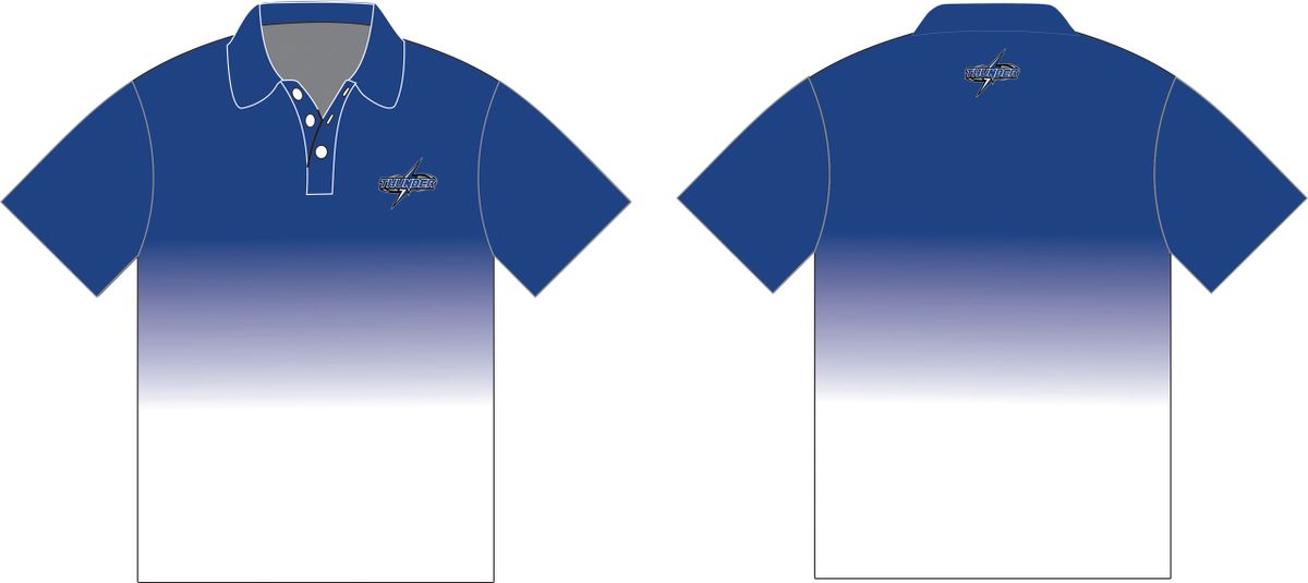 Thunder Blue Gradient Polo Shirt