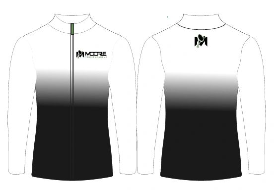 Moore Black Gradient Warm Up Jackets