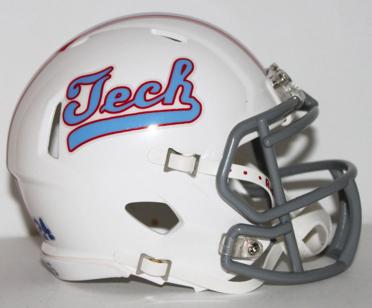 2024 Louisiana Tech Bulldogs Custom Riddell Mini Helmet vs Nicholls
