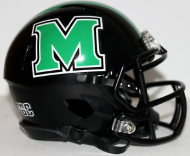 2022 Marshall Thundering Herd Custom Riddell Mini Helmet vs ODU