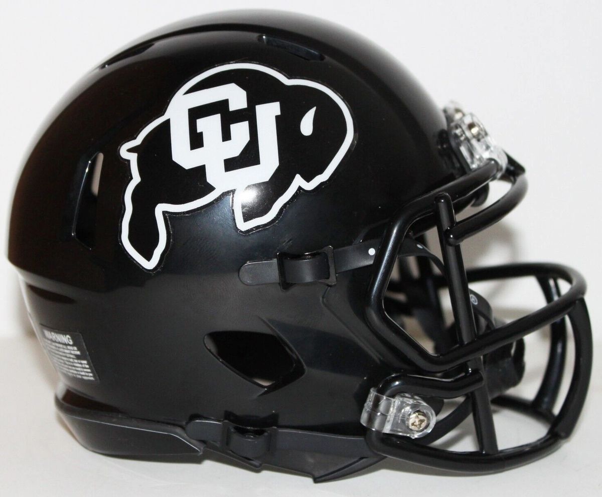 2023 Colorado Buffaloes Custom Riddell Mini Helmet vs Nebraska