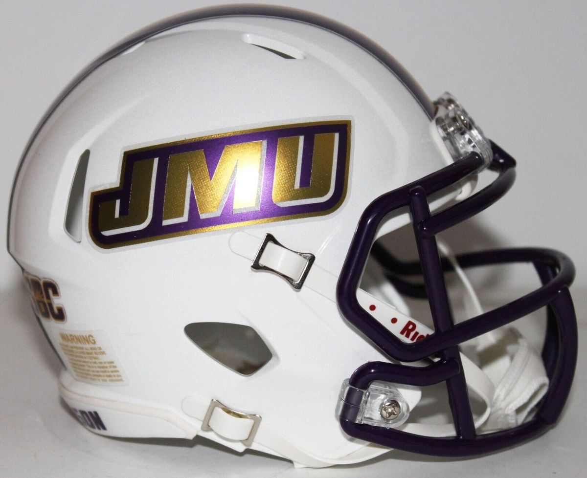 2023 JMU James Madison Dukes Custom Riddell Mini Helmet vs UVA